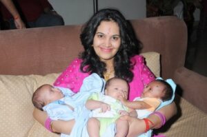 Geetha Chopra and her triplets – MumsAndStories.com
